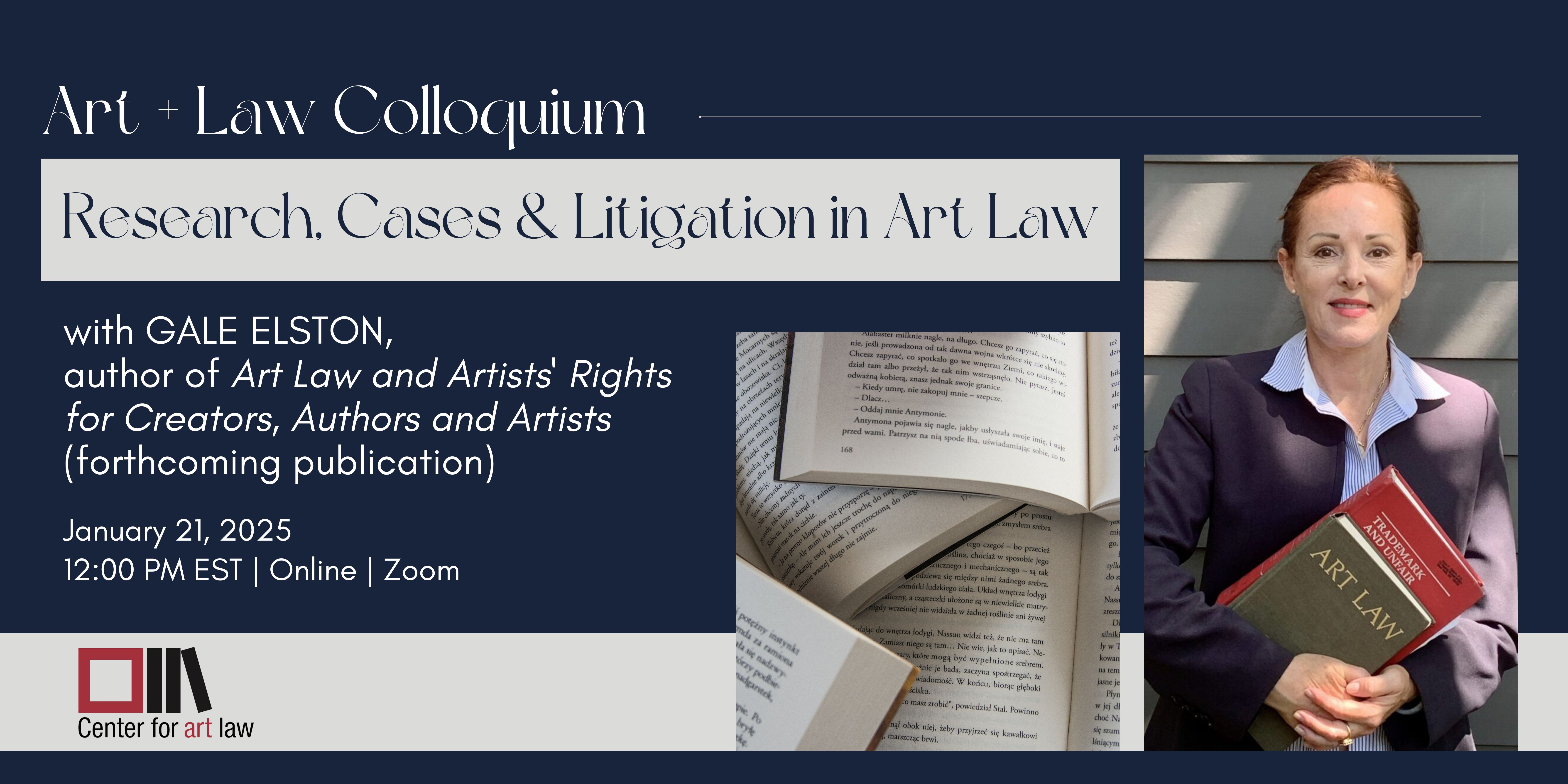 Art Law Colloquium: Research, Cases & Litigation in Art Law - Center ...